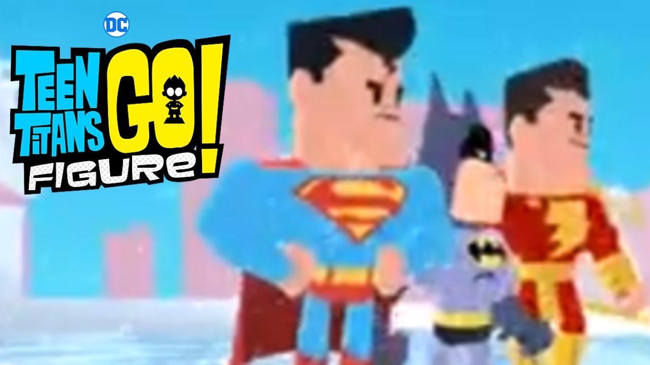Teen Titans Go Figure Superman, Batman, Raven, Beast Boy, Shazam ...