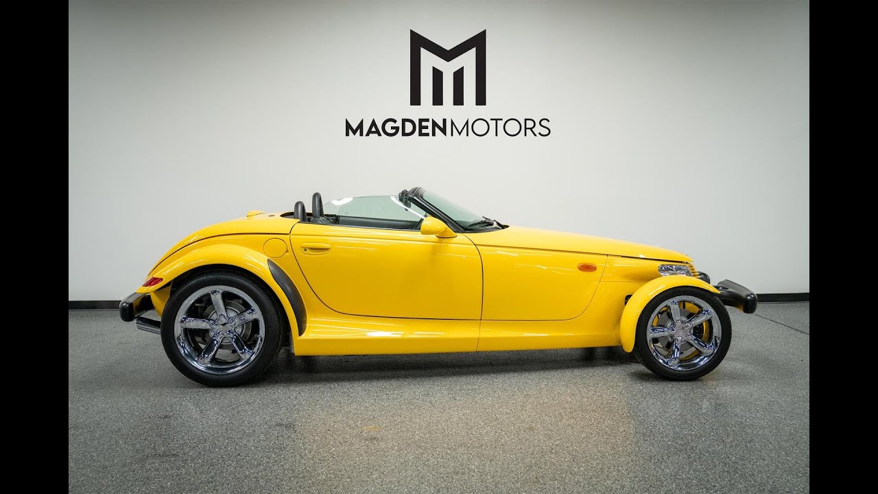 2000 Plymouth Prowler Roadster Yellow over Black Interior for Sale ...