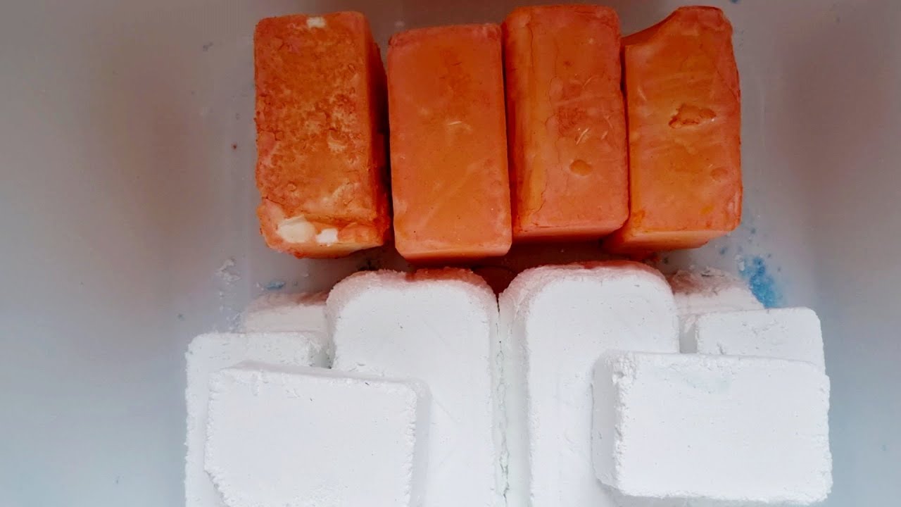 Orange Dyed Gym Chalk with Reformed Gym Chalk ~ Anxiety & Stress Relief ...