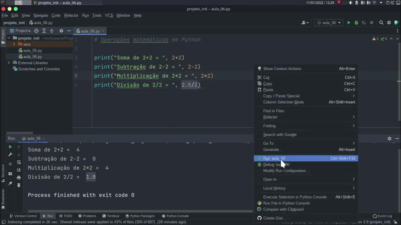Python para Iniciantes - Operações Aritméticas com Python - Aula 06 ...
