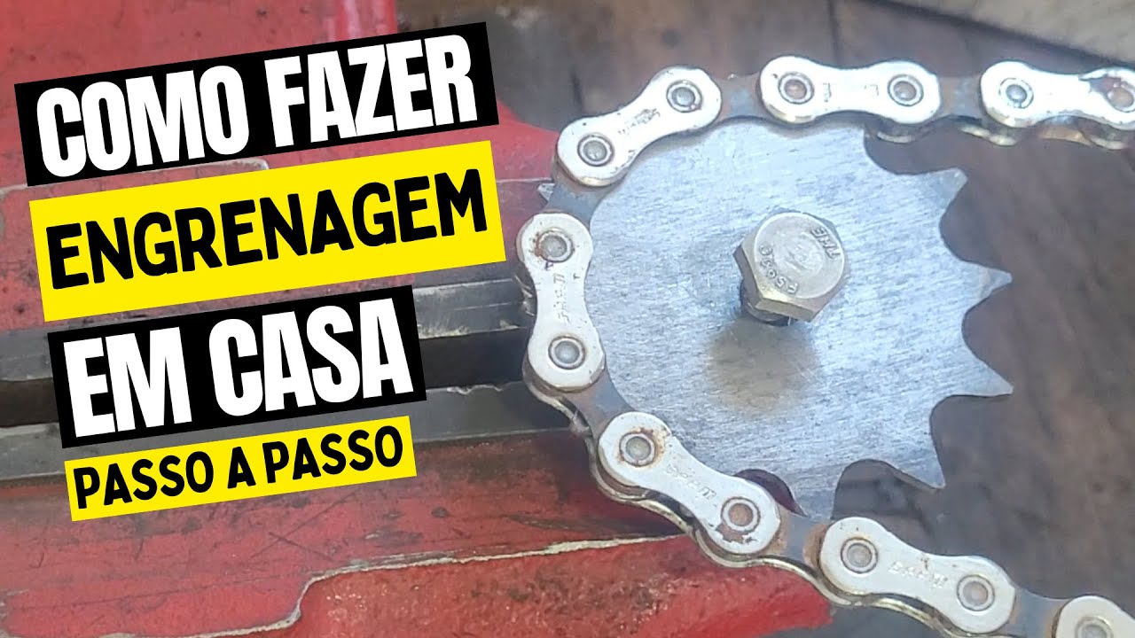 DIY - Como fazer engrenagem para corrente com ferramentas simples ...