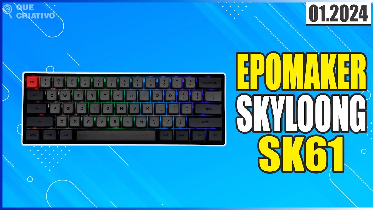 🔥 MELHOR TECLADO MECÂNICO GAMER 60% EPOMAKER SKYLOONG SK 61 - YouTube