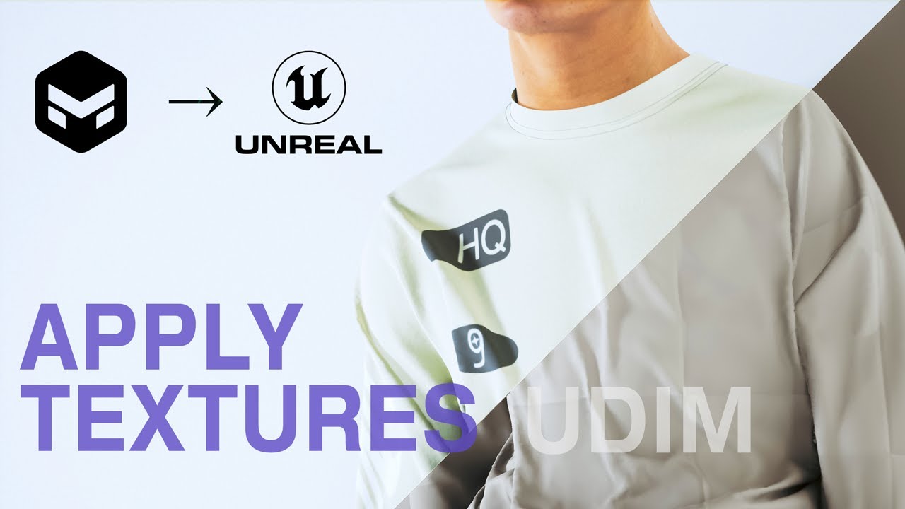 How To Apply Marvelous Designer Textures In Unreal Engine / UDIM - YouTube