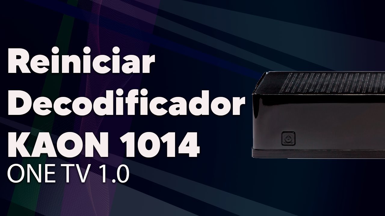 Reinicio de decodificador KAON VMM 1014 Y 1008 - YouTube