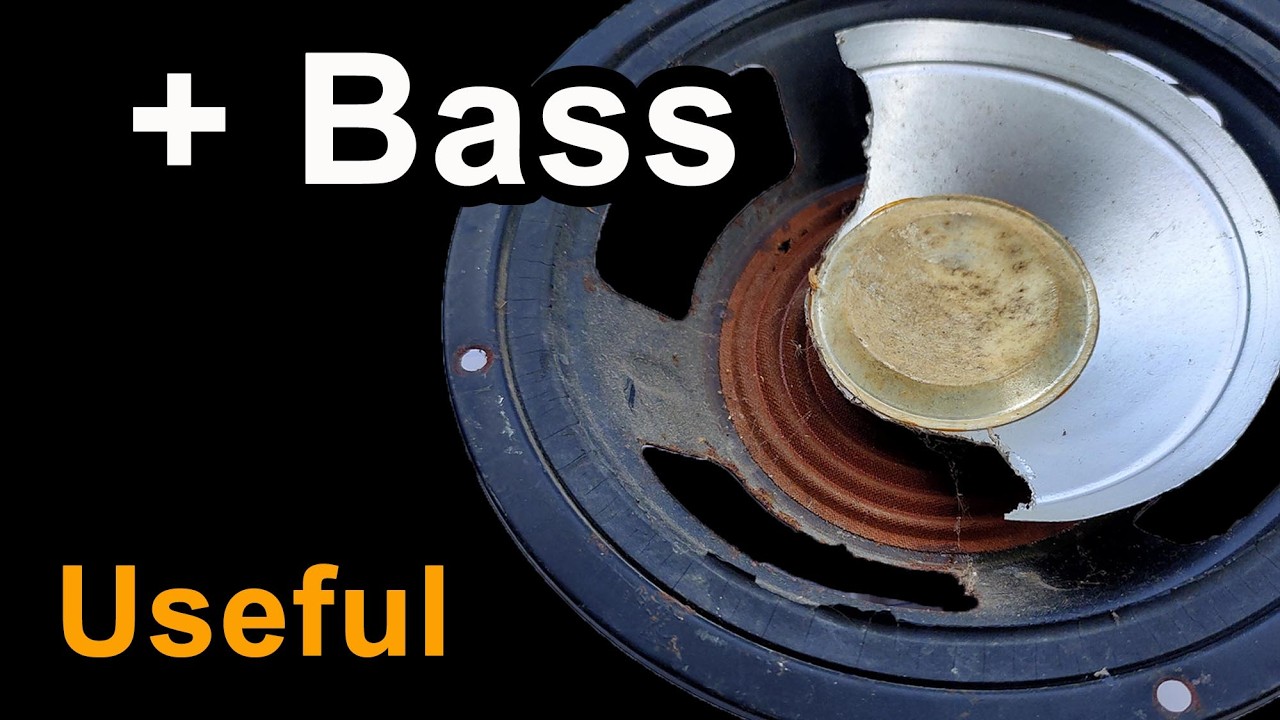 How to use broken speaker to increase bass for speaker # Bass Boost ...