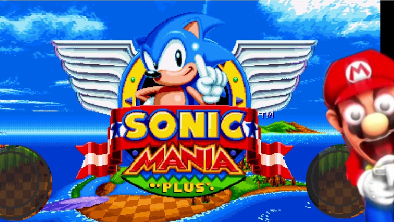 mario plays sonic mania plus(android +apk) - YouTube