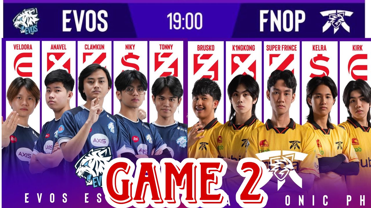 ហ្គេមទី 2: Onic PH Vs Evos Glory | ESL Challenge Season រដូវកាលទី 6 ...