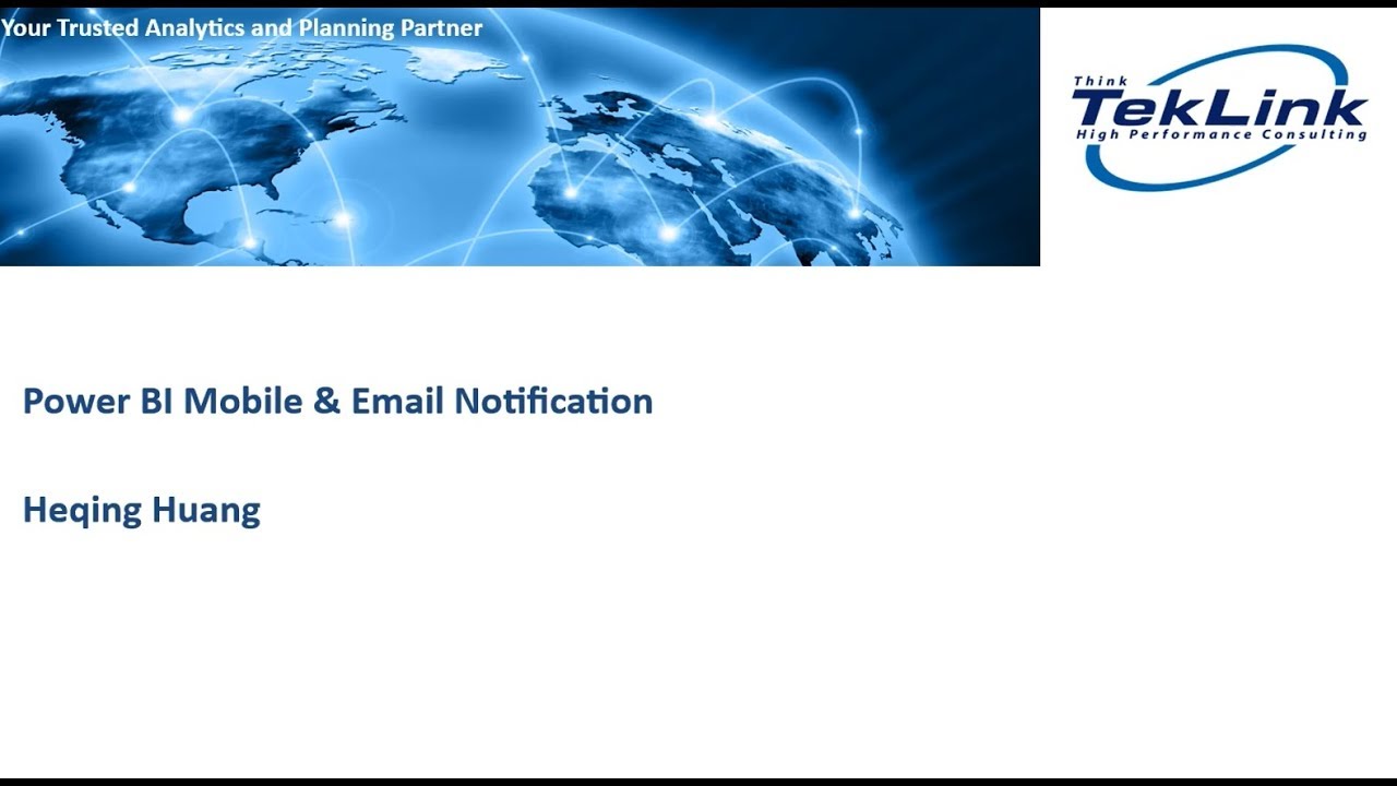 Automating Power BI Mobile, Text and Email Notification through ...