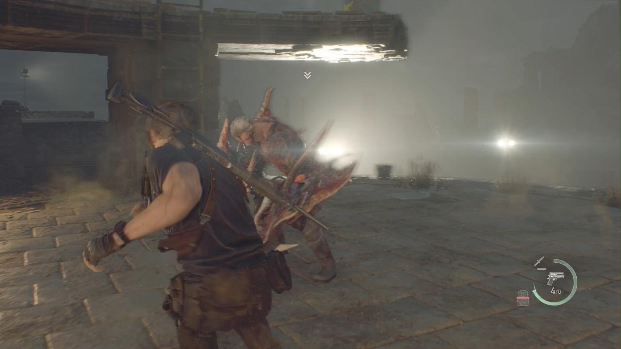 Resident Evil 4 Remake killing Mutated Jack Krauser without taking ...