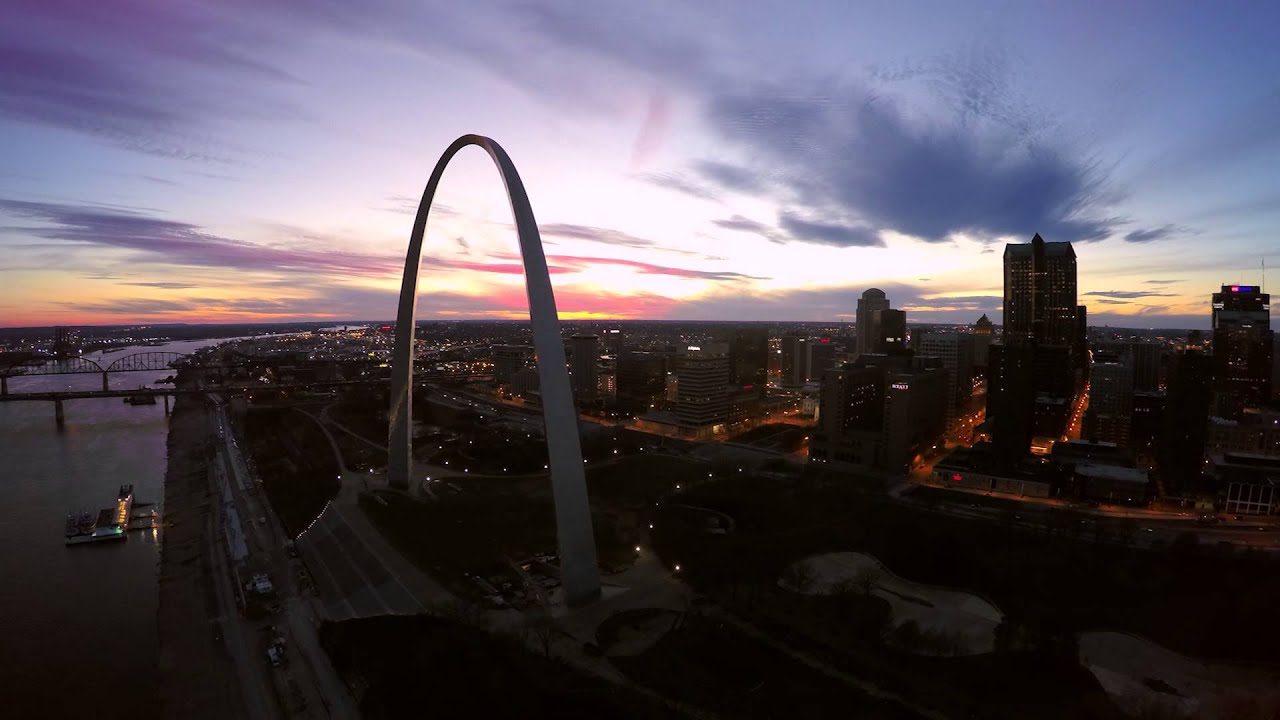 St. Louis Arch Riverfront Christmas Time Lapse 2014 Elevated Media ...