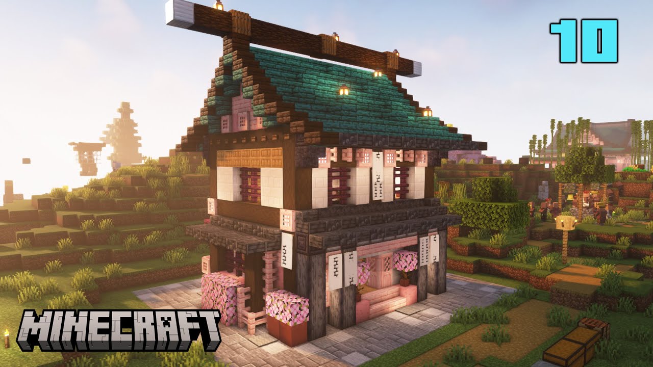 Bookstore for villagers | Minecraft 1.20 Survival Ep. 10 - YouTube