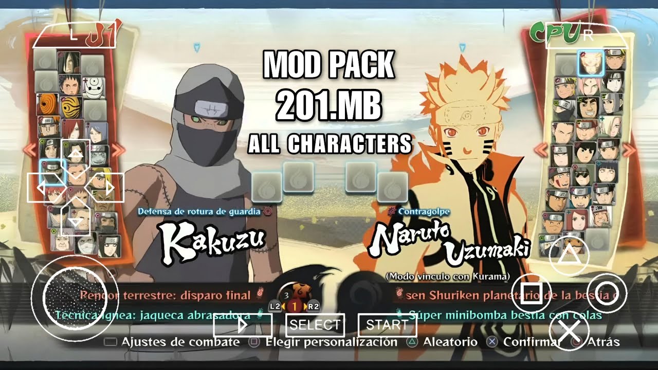 NARUTO SHIPPUDEN: Ultimate Ninja STORM 4 PPSSPP Android Mod Naruto ...