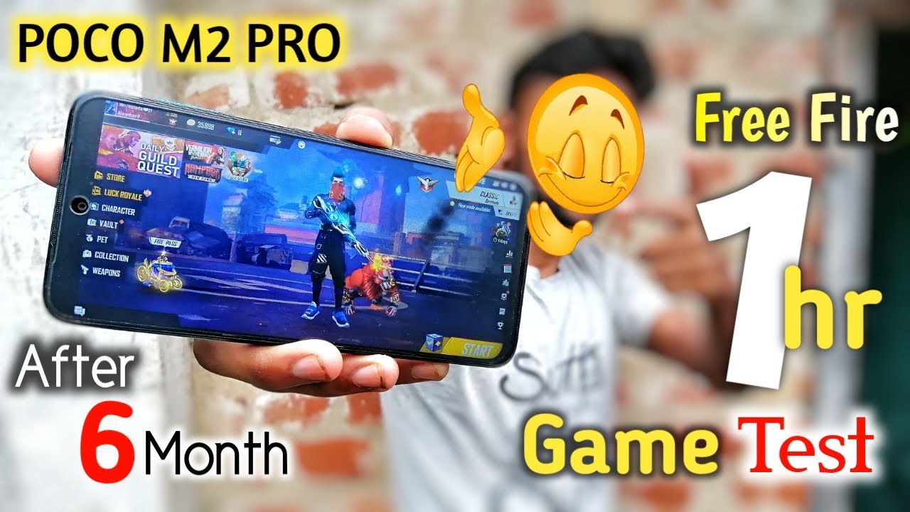 POCO M2 PRO Free Fire 1hr Gameplay Test 🔥| After 6 Month Gaming ...