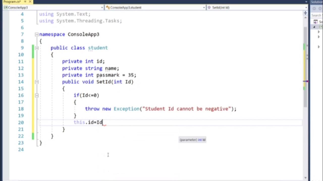 Day 19: C# tutorials for beginners in tamil | setter and getter method - YouTube