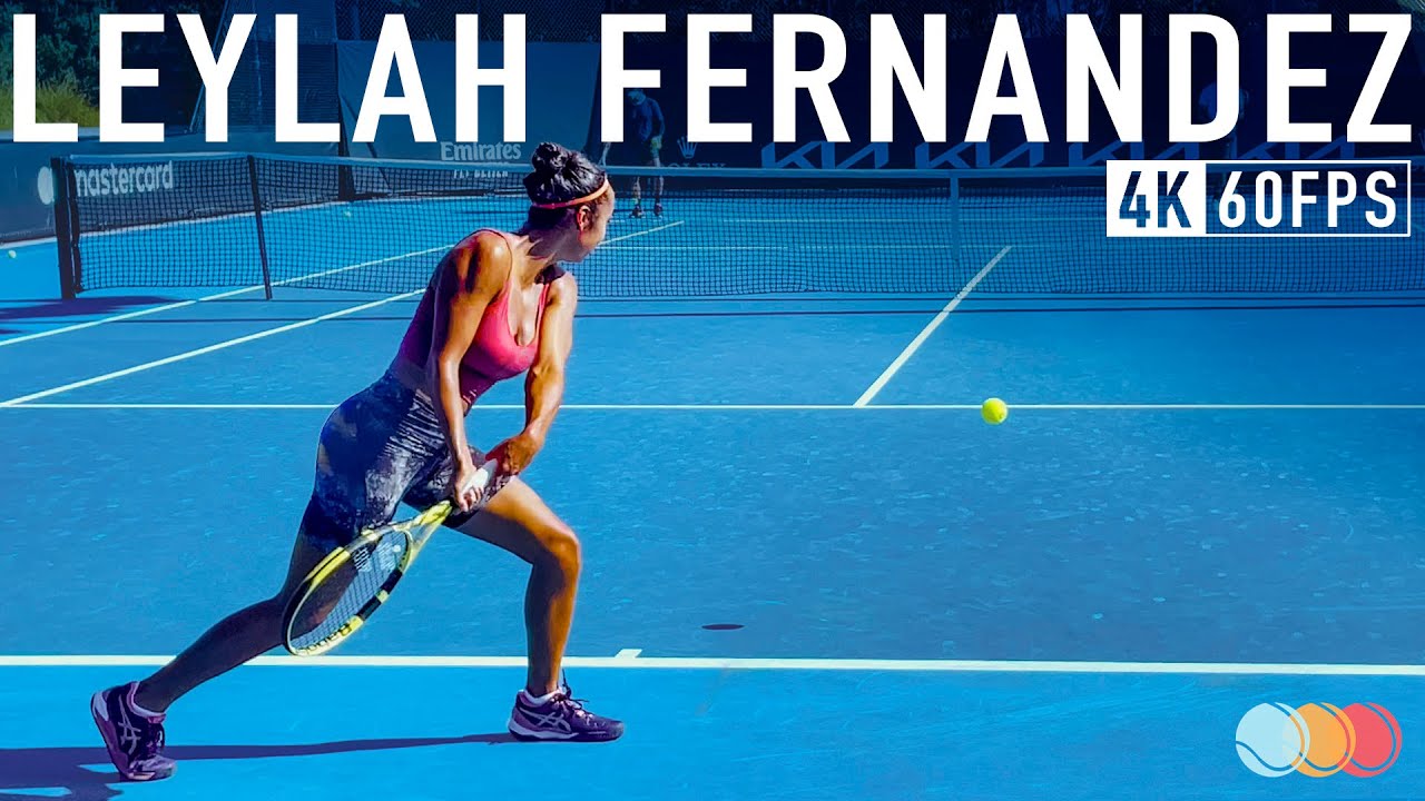 Leylah Fernandez | Court Level Forehand, Backhand [Part2] - YouTube