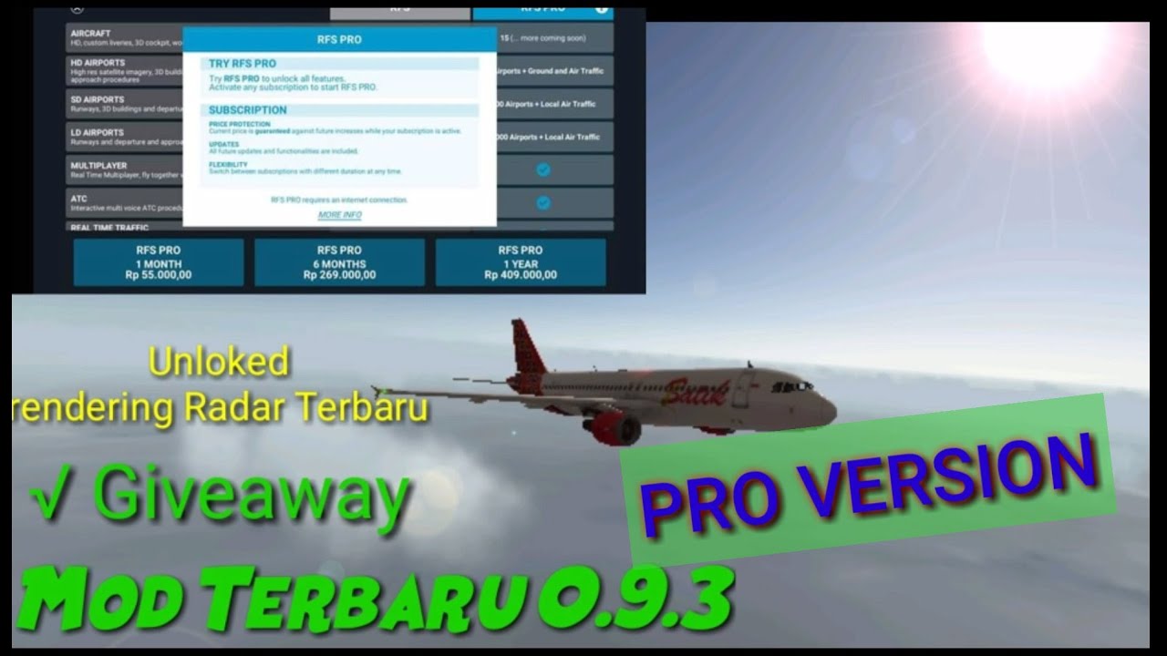 Real flight Simulator Mod+Apk 0.9.3 OBB GIVEAWAY!!! - YouTube