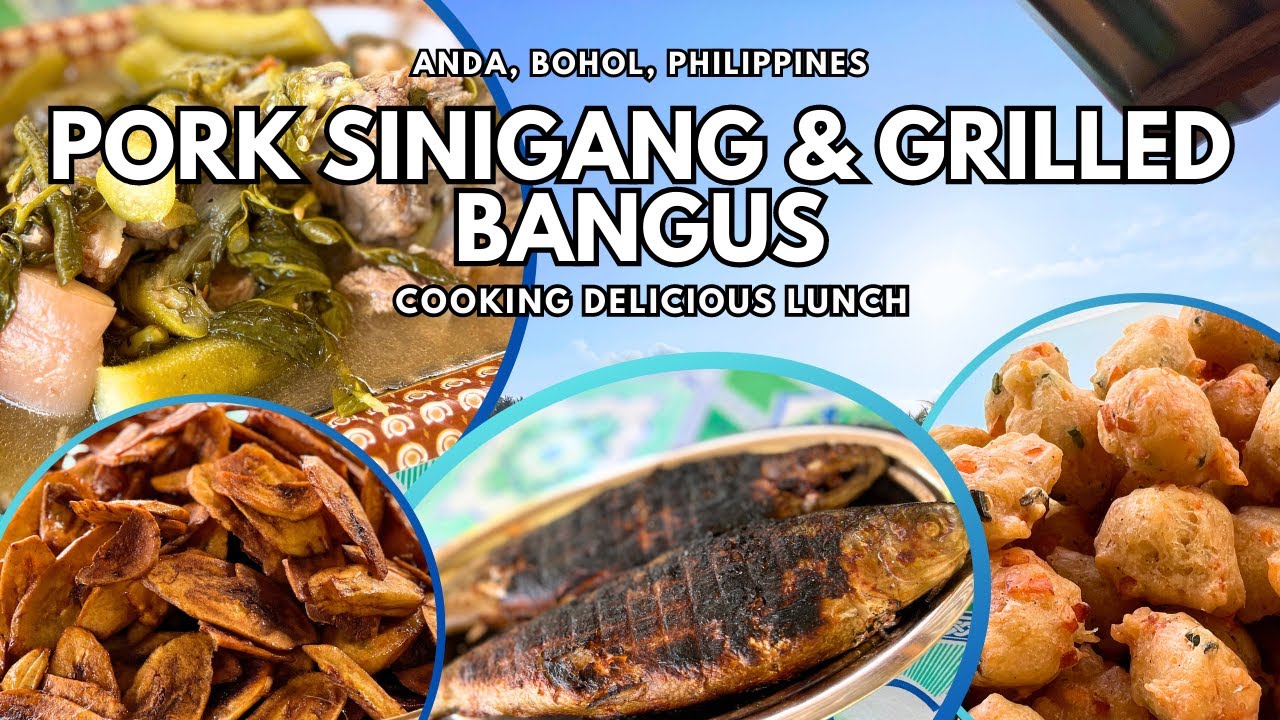 Pork Sinigang, Grilled Fish, Chicken Balls, & Banana Chips for a ...
