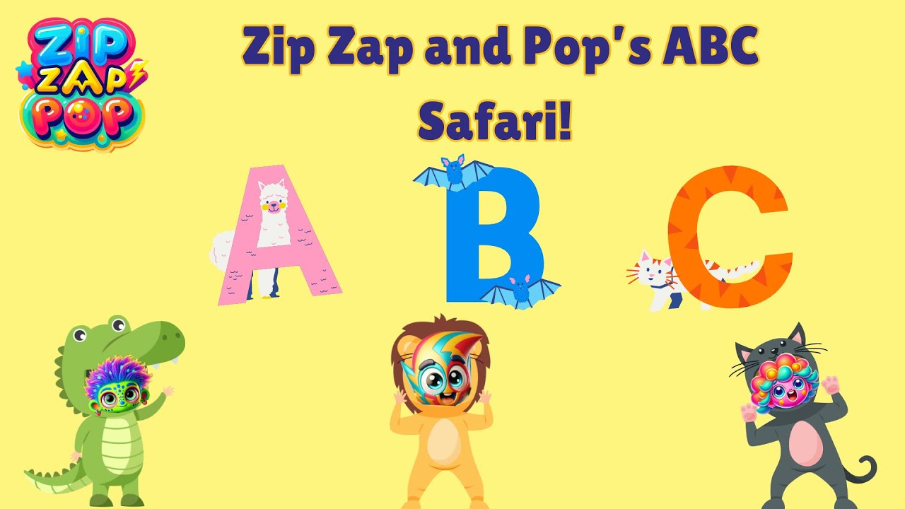 Zip Zap Pop's ABC Safari An Animal Adventure! @zipzappop #alphabet # ...