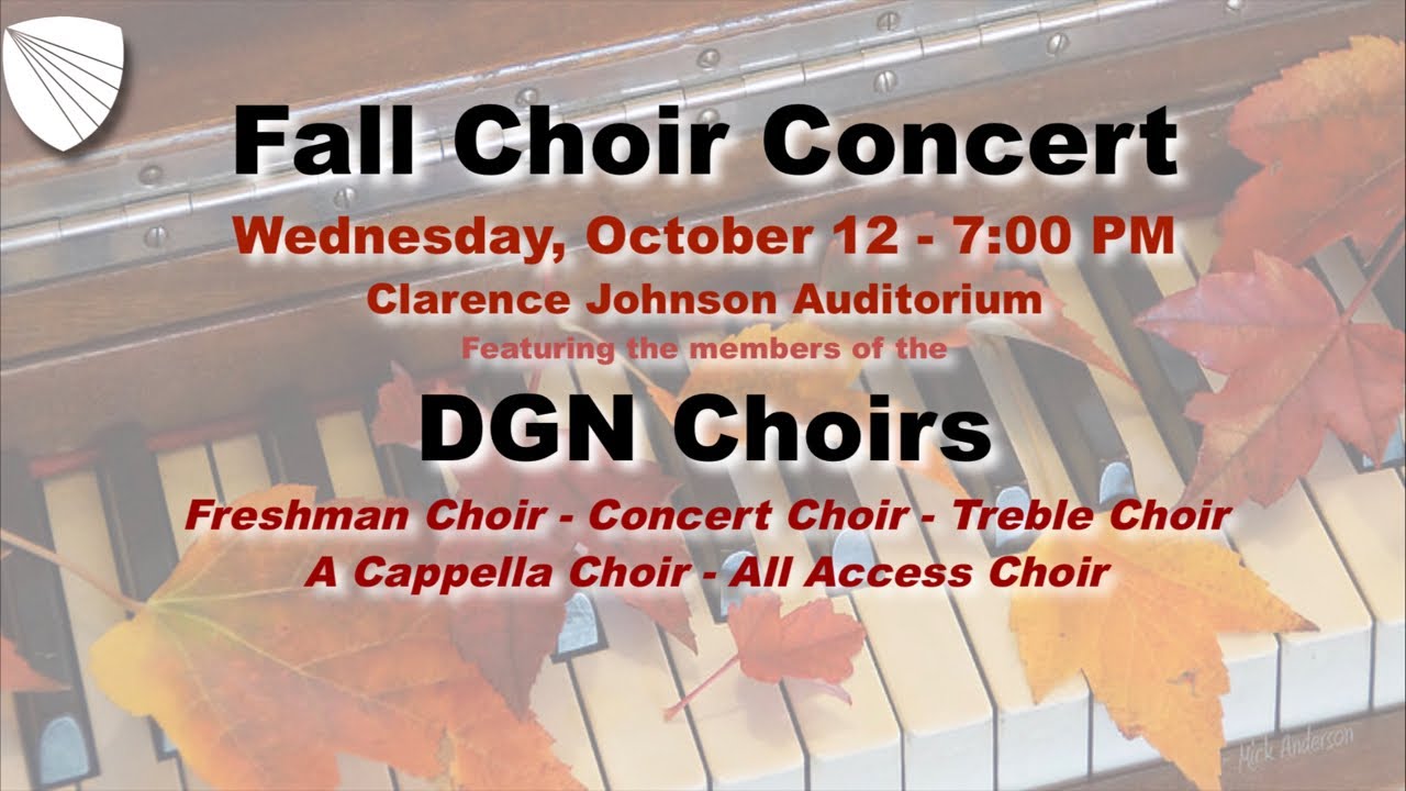 [DGN Choirs] 2022-23 DGN Fall Choir Concert - YouTube