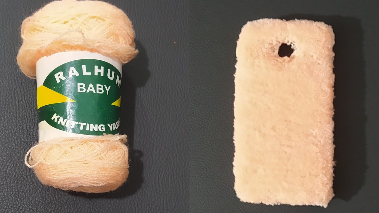 Wool plush phone cover//Easy hand made mobile cover - YouTube