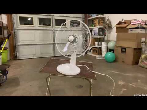 White Mainstays Desk Fan Destruction - YouTube