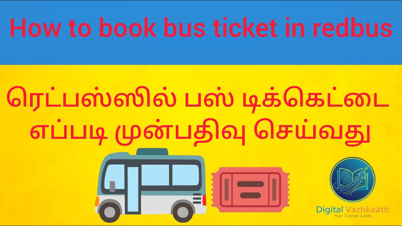 How to book Redbus Online Booking ticket | ஆன்லைனில் பேருந்து டிக்கெட் ...