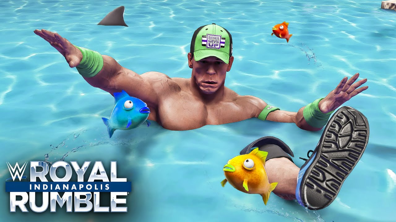 El ROYAL RUMBLE ACUÁTICO en WWE 2K24 - YouTube