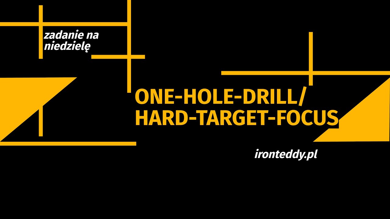 ONE-HOLE DRILL/ HARD-TARGET-FOCUS - YouTube