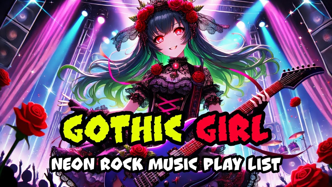 【gothic girl】 neon rock music playlist 🔥 - YouTube