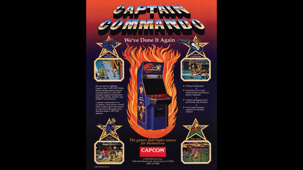 Captain Commando Capcom Games Año 1991 Regro Games Juegos CoinOp Arcade ...