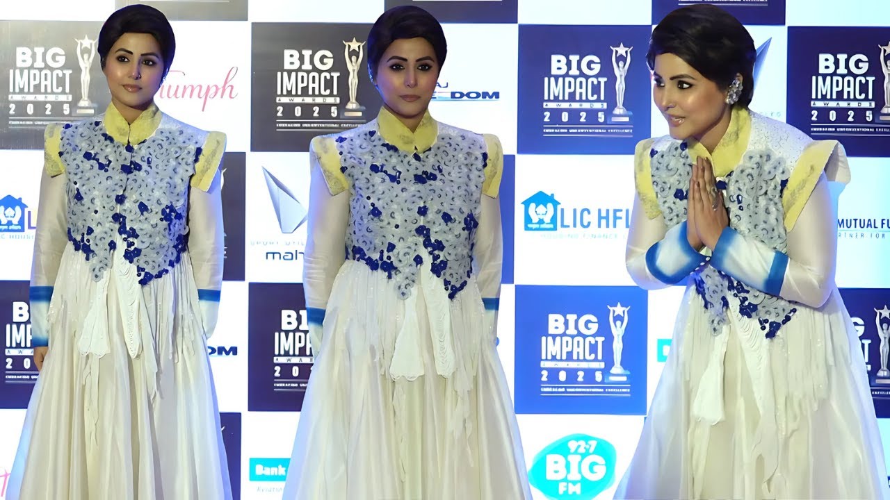 Hina Khan's Fearless Look at Big Impact Awards 2025 🔥💃📷 - YouTube