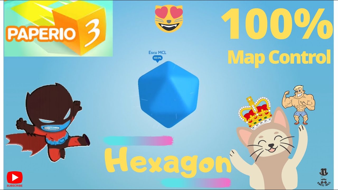 Paper.io 3D - Hexagon 100% - Map Control - Android Gameplay FHD #90 ...
