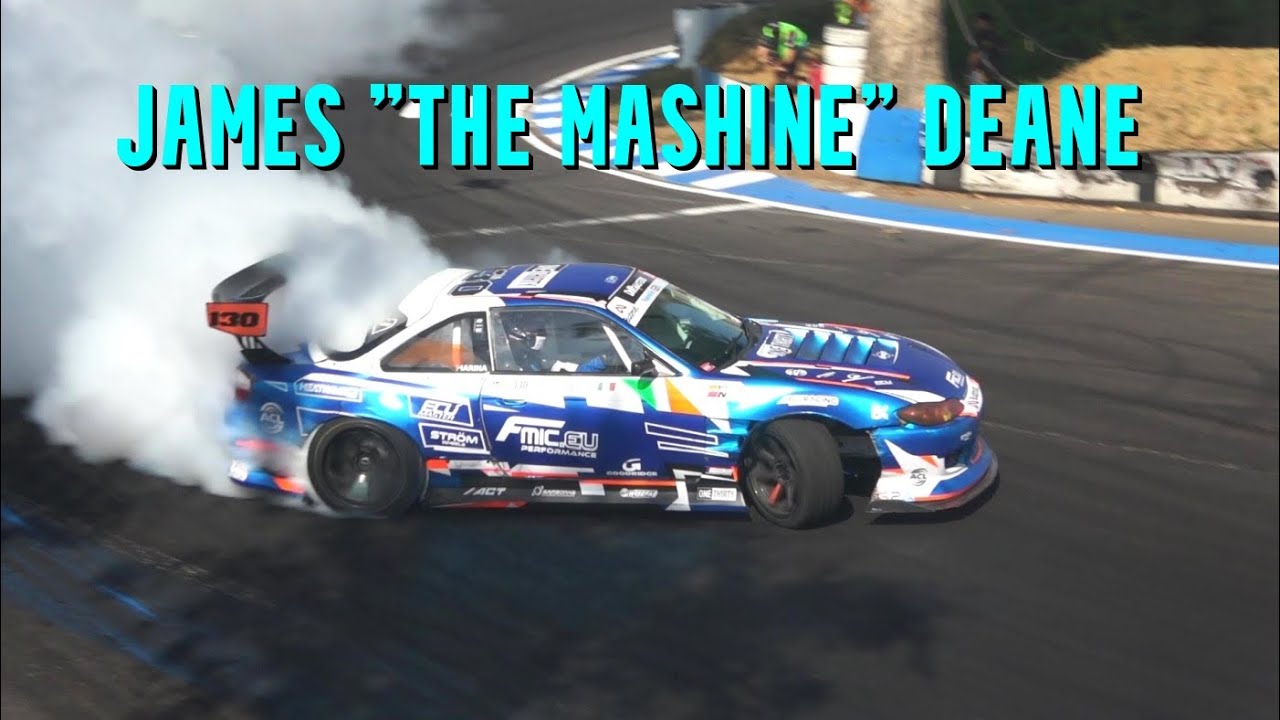 James Deane drifting with Nissan Silvia S14 in Drift Masters series ...