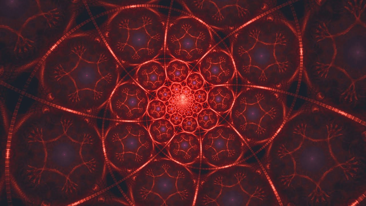 Hypnotic Red Psychedelic Patterns - 4K Background (No Sound) - YouTube