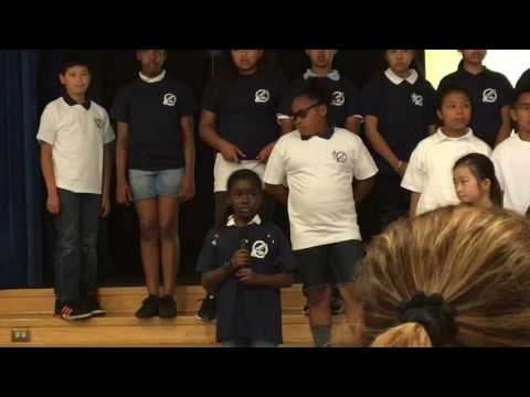 Zela Davis Elementary Choir sings Proud to be an American - YouTube