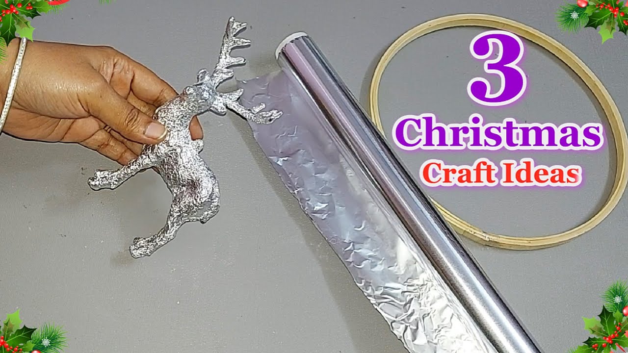 Economical 3 Easy Christmas Hoop Centerpiece Decoration idea | DIY ...