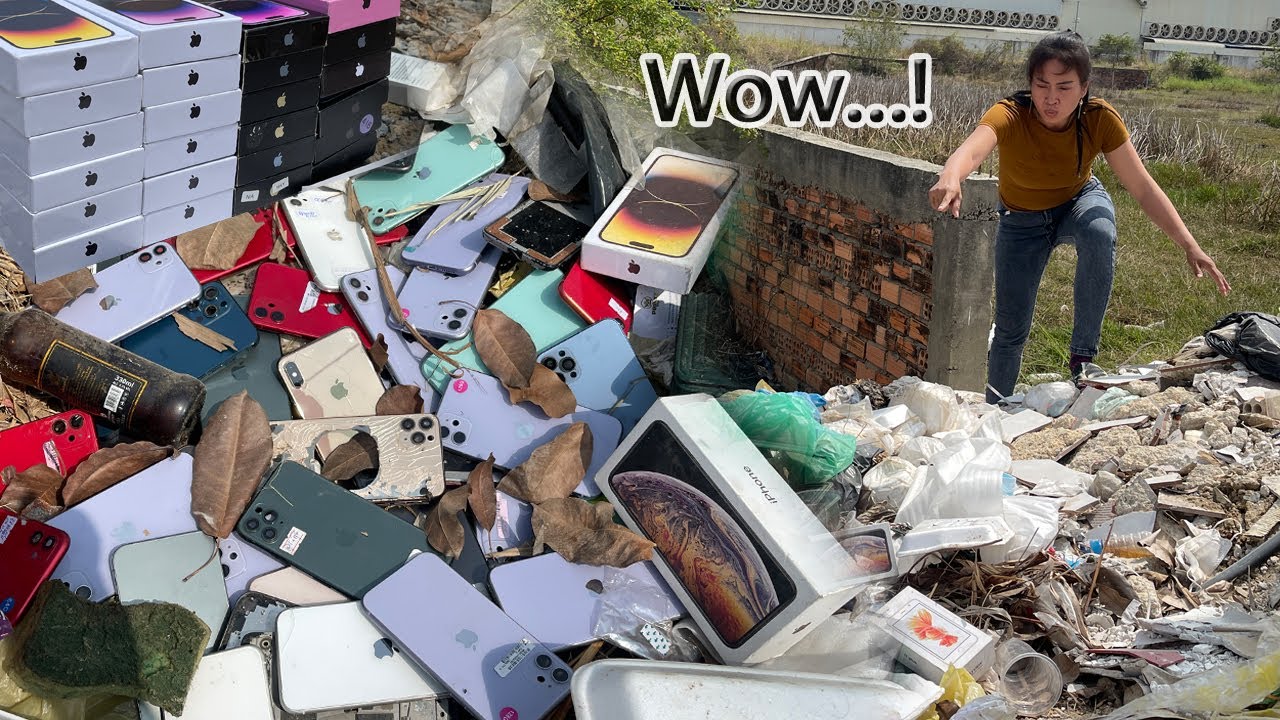 😍Best Day🤔 We Found Many iphone abandoned At the landfill,How to ...