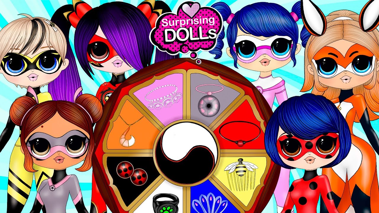 Miraculous Ladybug Heroes Costumes Switch Up - DIY Paper Dolls & Crafts ...