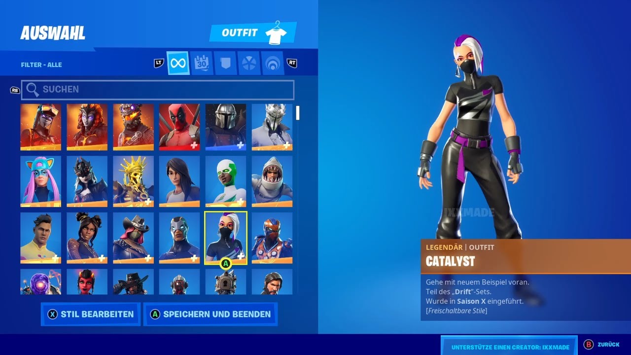 Catalyst | LEGENDÄR | OUTFIT | SKIN | FORTNITE | FNSIDE - YouTube