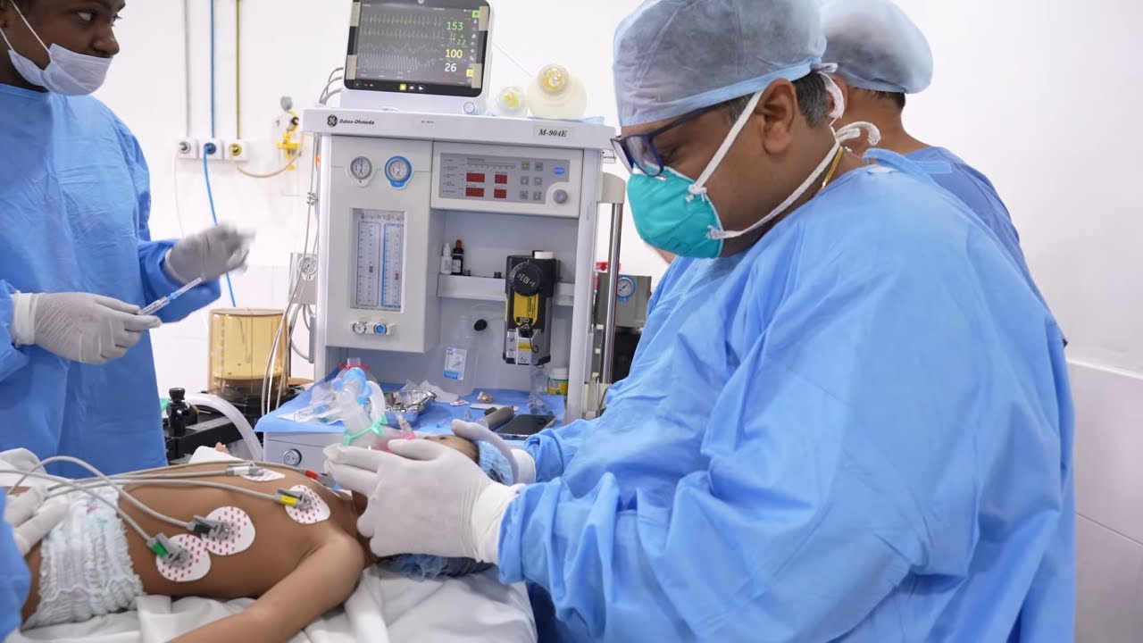 2 Years Old Baby Going under Anesthesia - YouTube