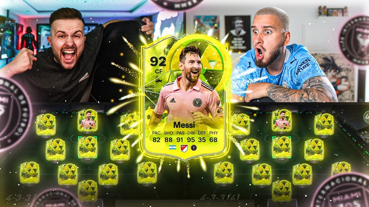 AUA… 😢 MESSI Radioactive SQUAD BUILDER BATTLE 😱 EA FC 24 - YouTube