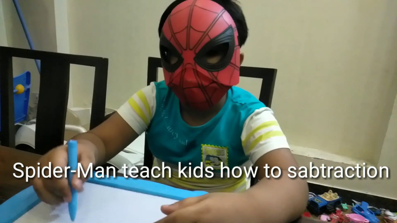How to subtraction. Spider-Man teach how to subtraction. kid's learn ...