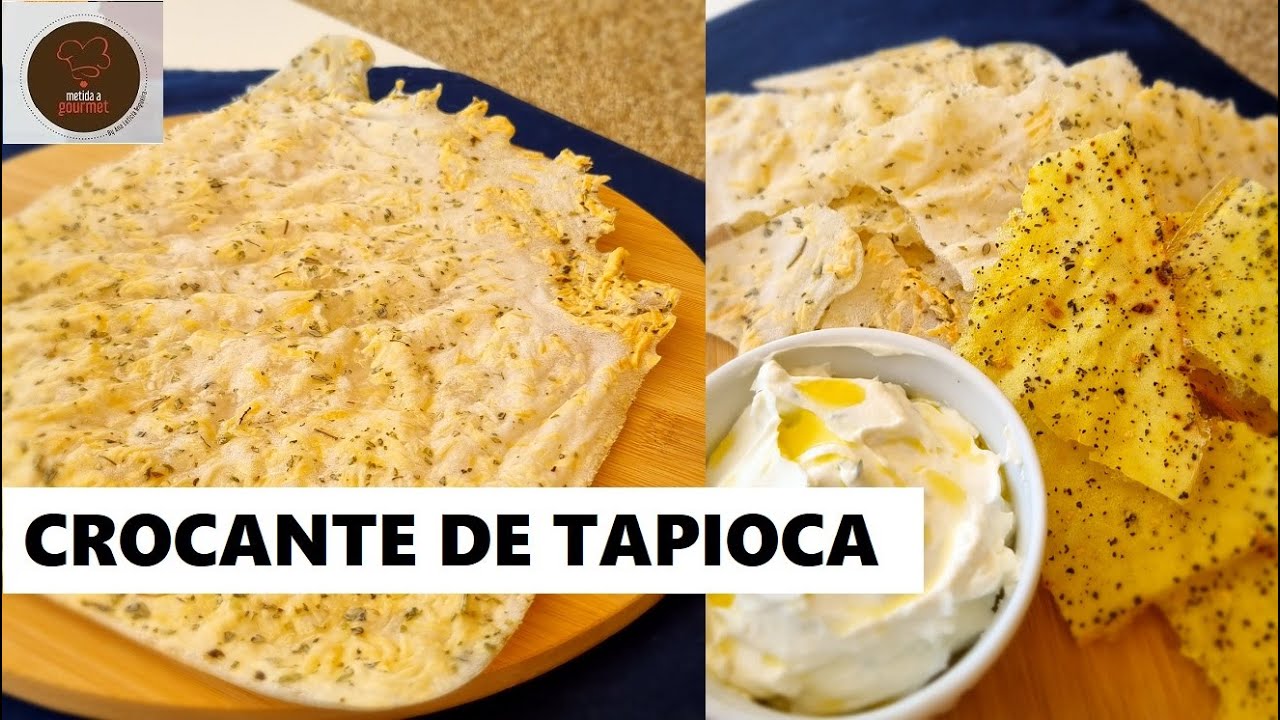 CROCANTE DE TAPIOCA com apenas 2 ingredientes | Fácil e saudável - YouTube