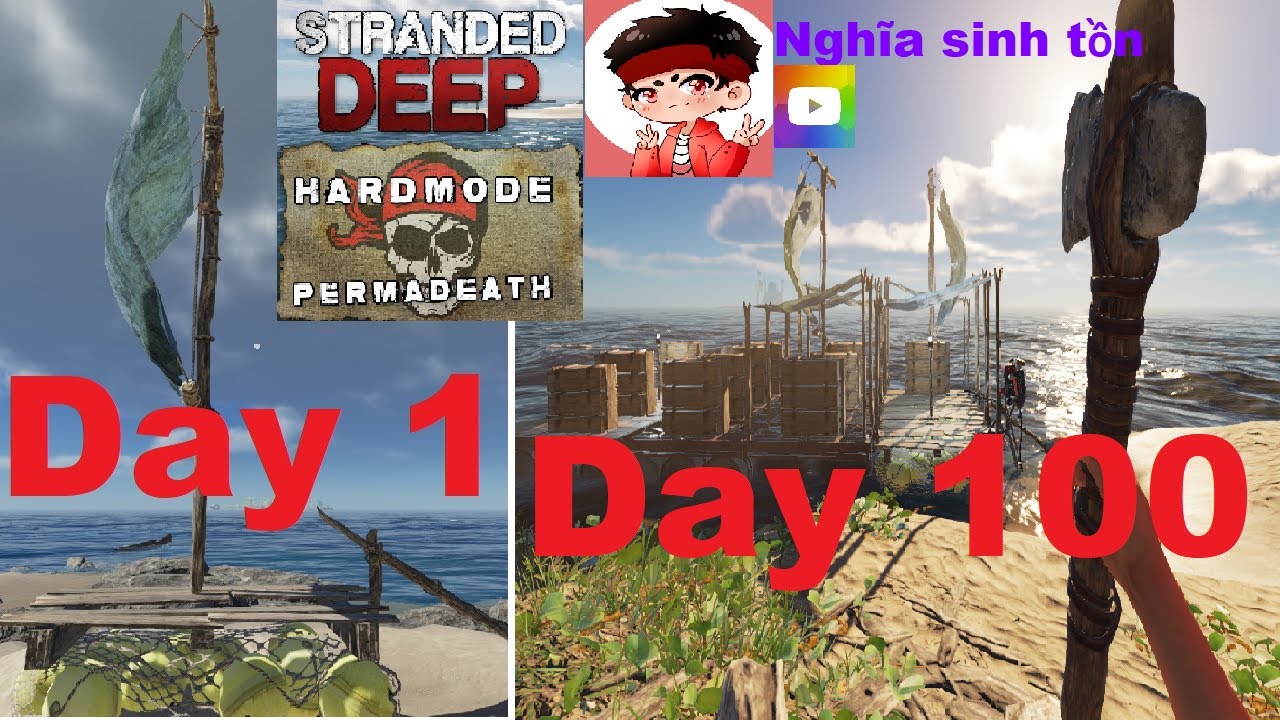 100 Ngày Bằng Chế Độ Siêu Khó Trong Stranded Deep//I Survive on Super Hard Mode in the Stranded ...