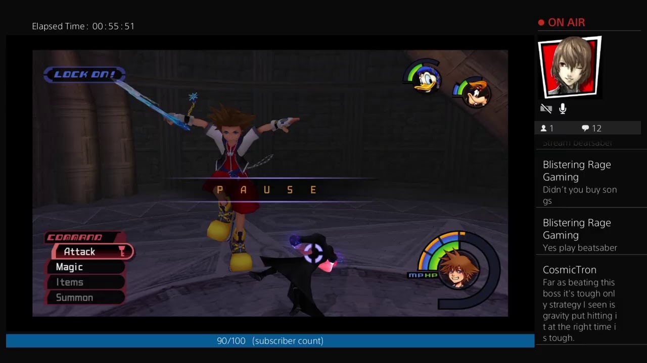 Kingdom hearts 1 level 1 unknown and sephiroth - YouTube