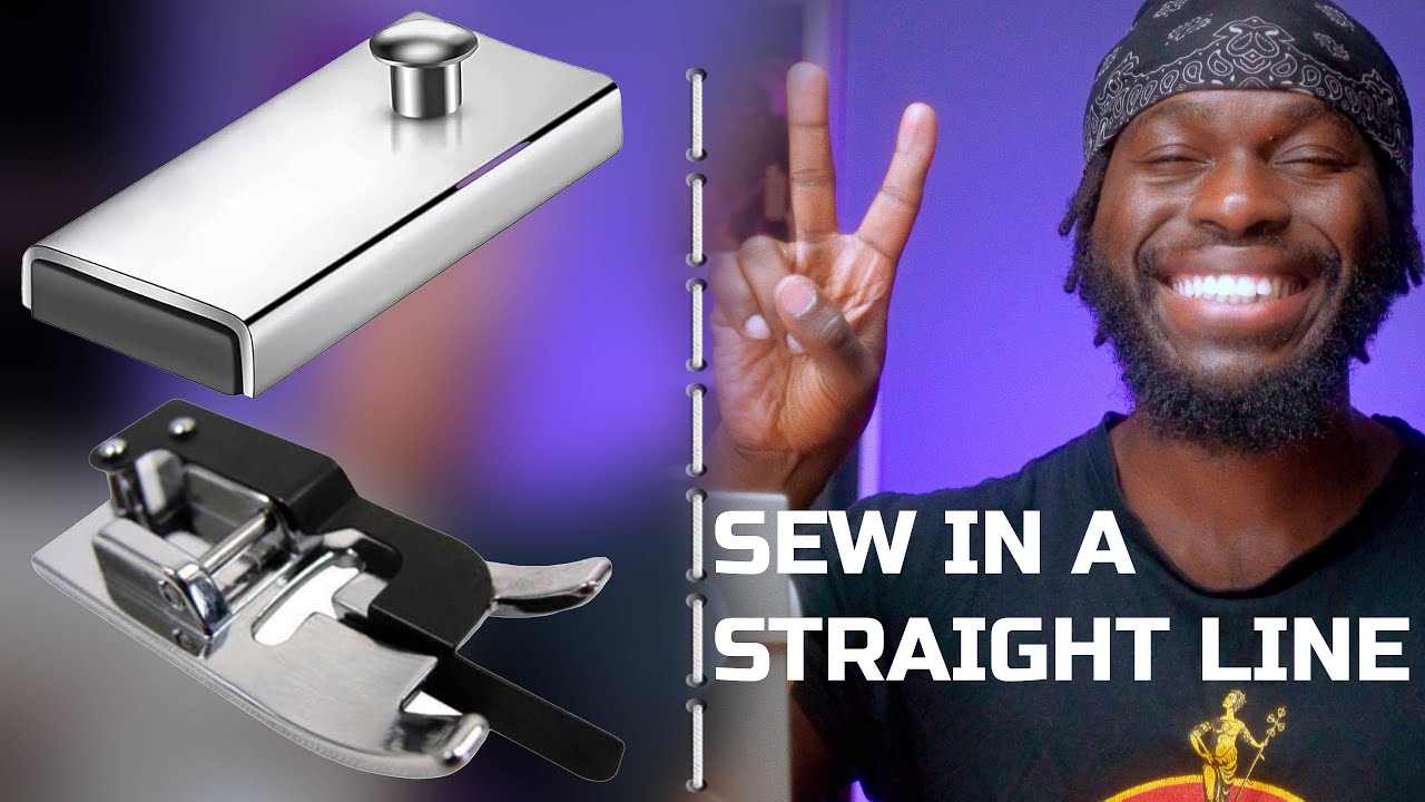 How TO: Sew in a Straight Line using a Magnetic Seam Guide and Pressor ...