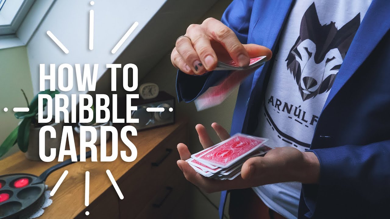 How to: DRIBBLE PLAYING CARDS - Magic Tutorial for Beginners. - YouTube