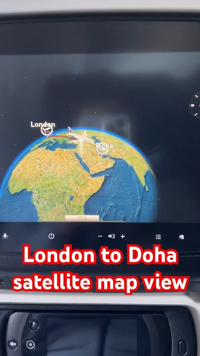 London to Doha satellite map view - YouTube