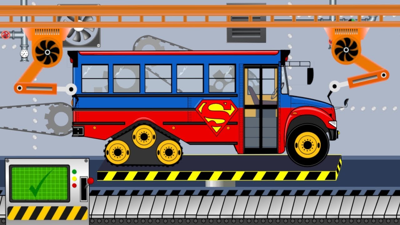 Superman Bus Truck - Super Bus | Toy Factory | Fabryka Zabawek ...