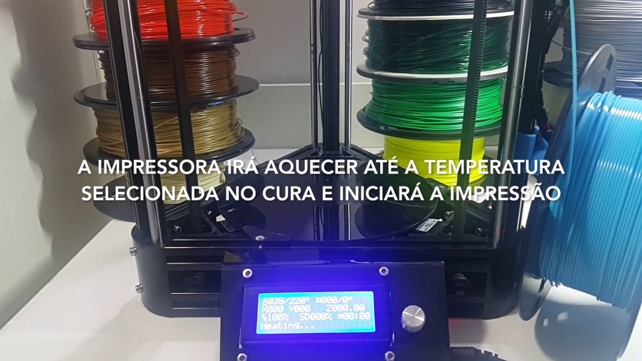 Primeira Impressão - Impressora 3D Delta 3.0 Puzzles Dynamics - YouTube